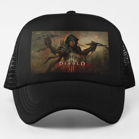 Accessories | New Diablo Iii Demon Hunter Foam Trucker Mesh Snapback ...